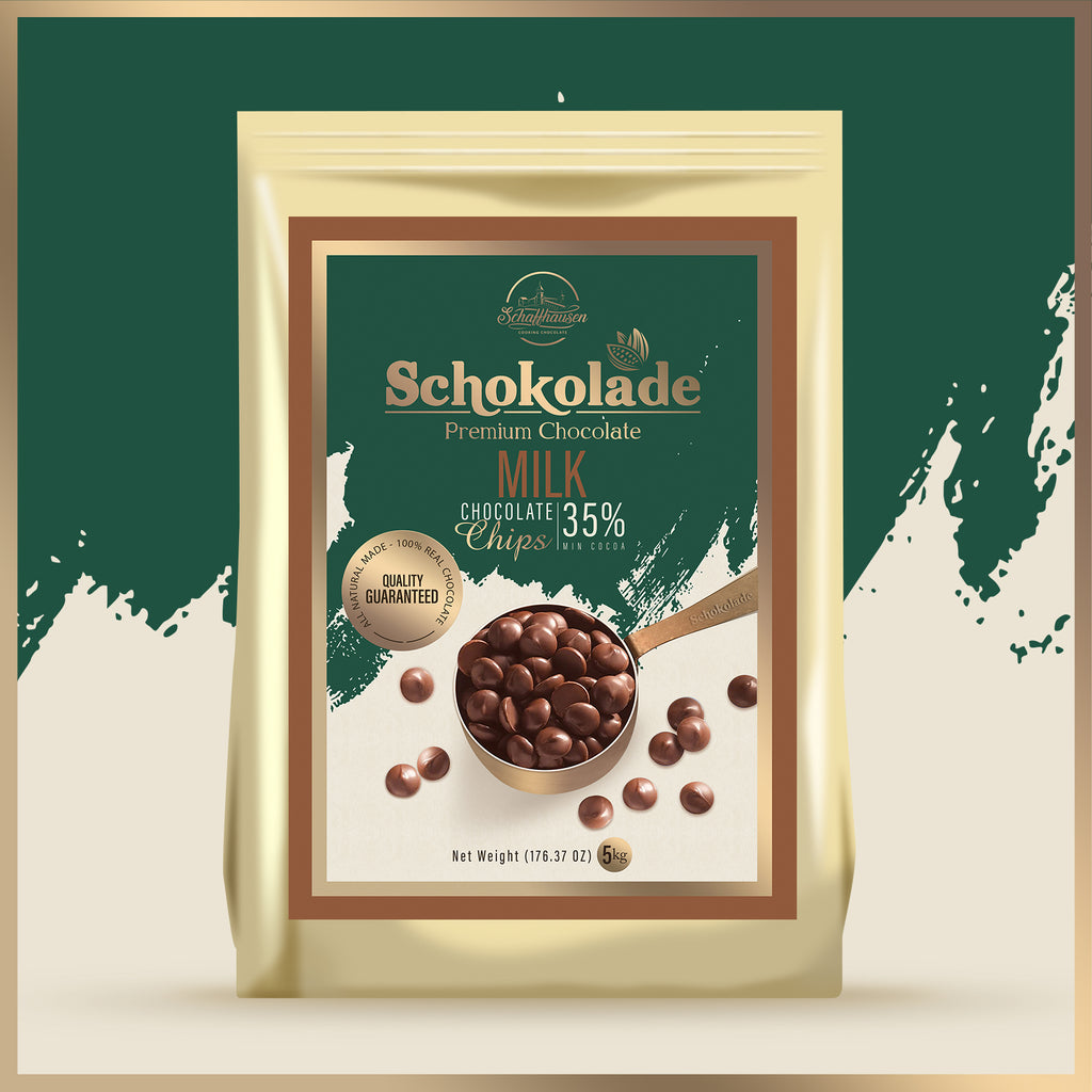 Schokolade Milk Chocolate Chips 35% Cocoa – Schaffhausen Foods Co.